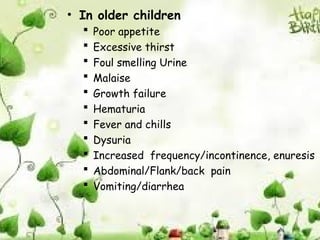 urinary tract infection for child for the students ppt | PPT