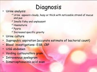 urinary tract infection for child for the students ppt | PPT