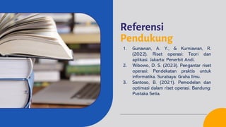 Riset Operasi - 1 Kontrak Perkuliahan | PDF