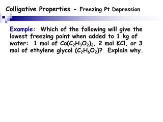 Colligative Properties - Chemistry XII Grade | PDF