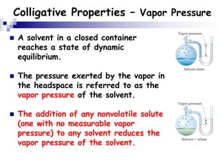 Colligative Properties - Chemistry XII Grade | PDF