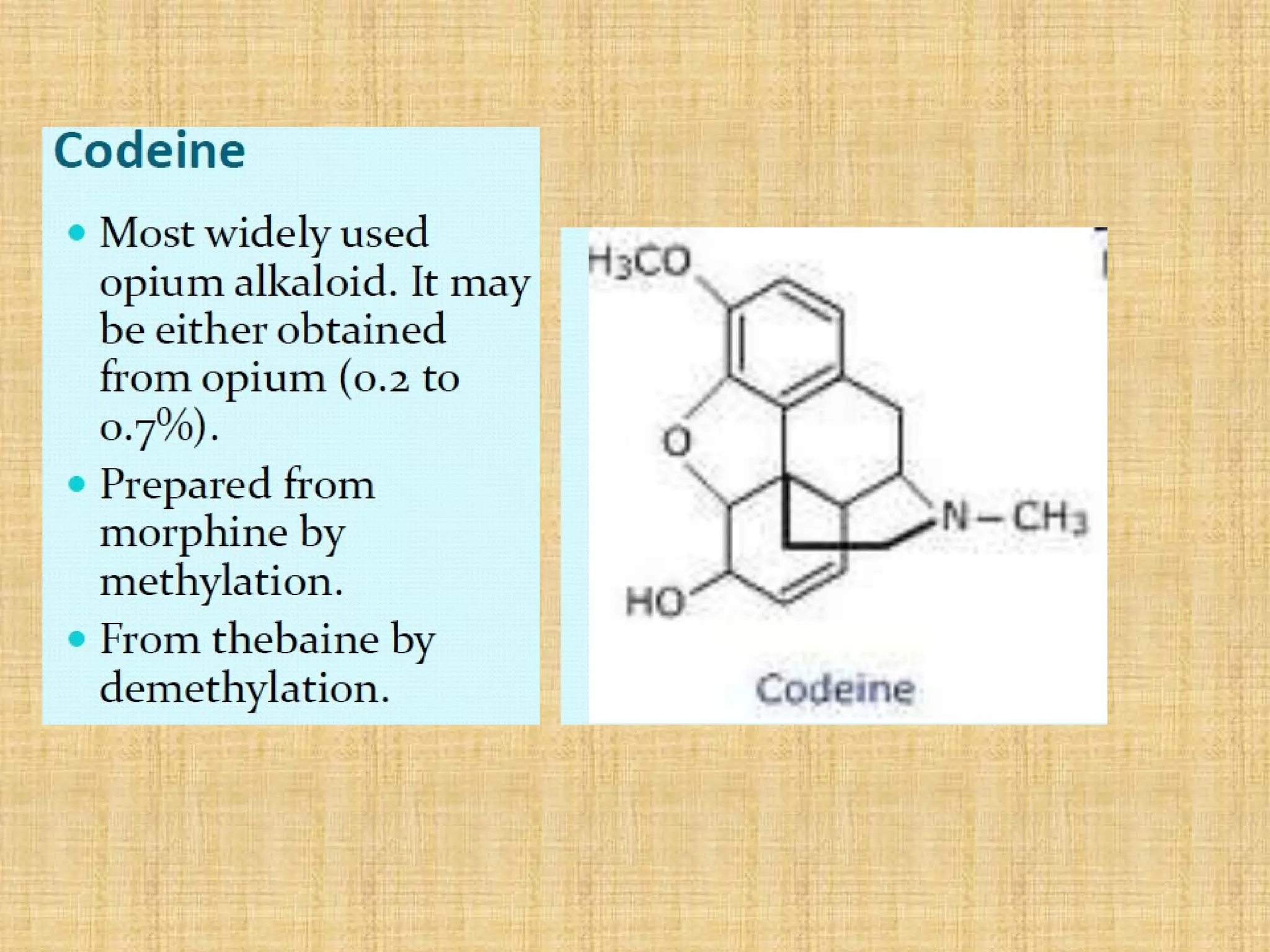 1.3 Opium, morphine, codeine, papaverine narsine.pptx
