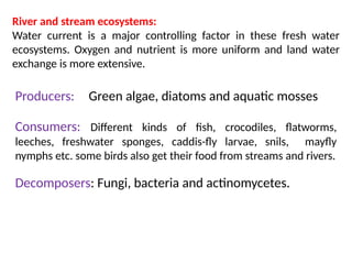 Ecosystems and their importance and classification | PPTX