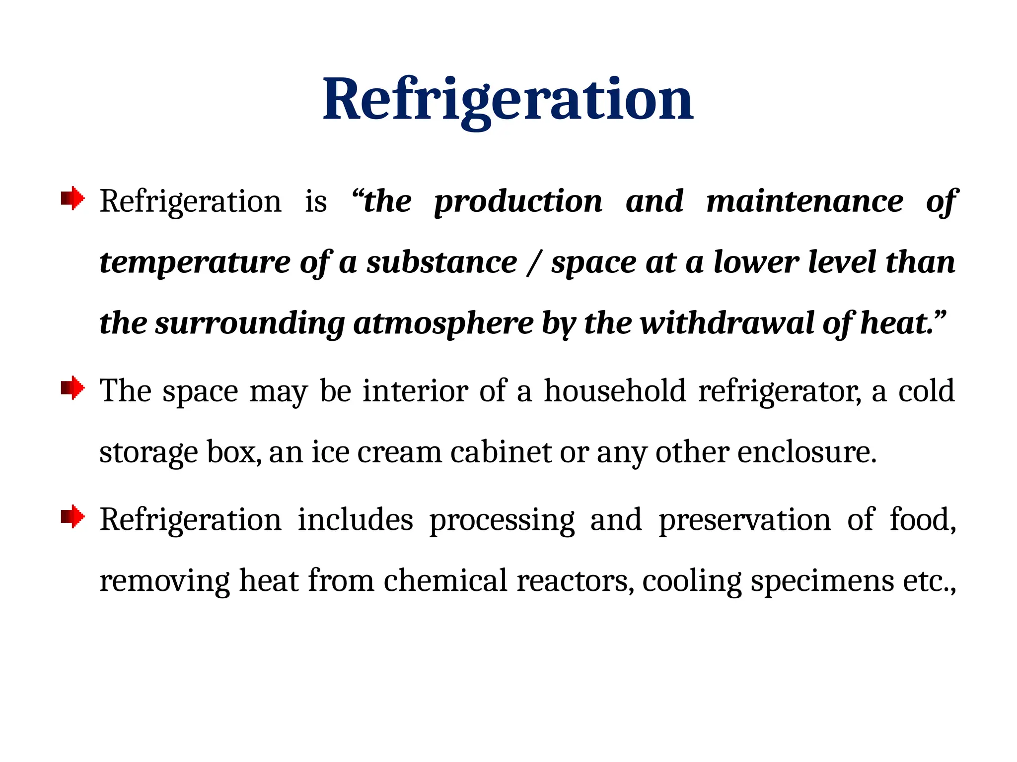 1. Introduction to Refrigeration.pptx | Chemistry | Science