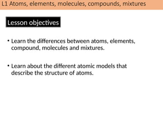 1. Atom ,Atomic structure and Chemical Bonding | PPTX
