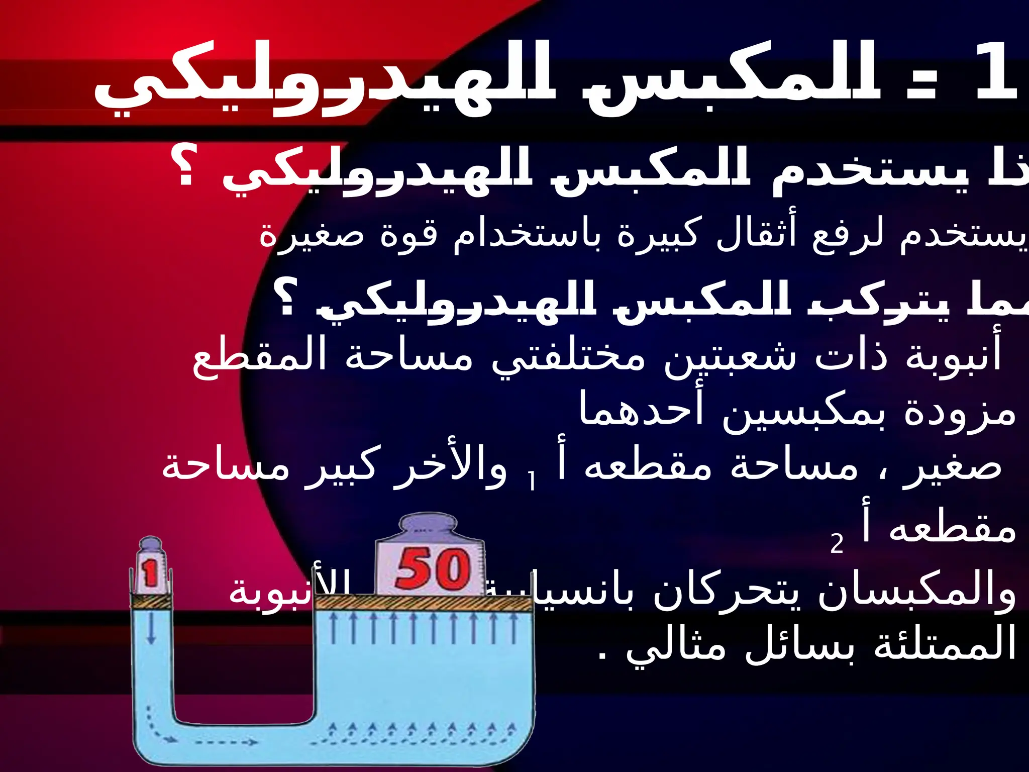 مبدأ-باسكال pascal low, physics science | PPTX