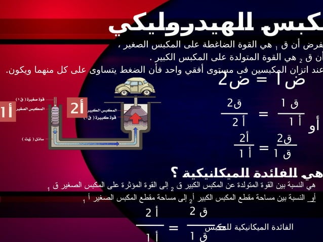 مبدأ-باسكال pascal low, physics science | PPTX