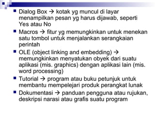 Pengertian Aplikasi atau Perangkat Lunak | PPT