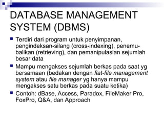 Pengertian Aplikasi atau Perangkat Lunak | PPT