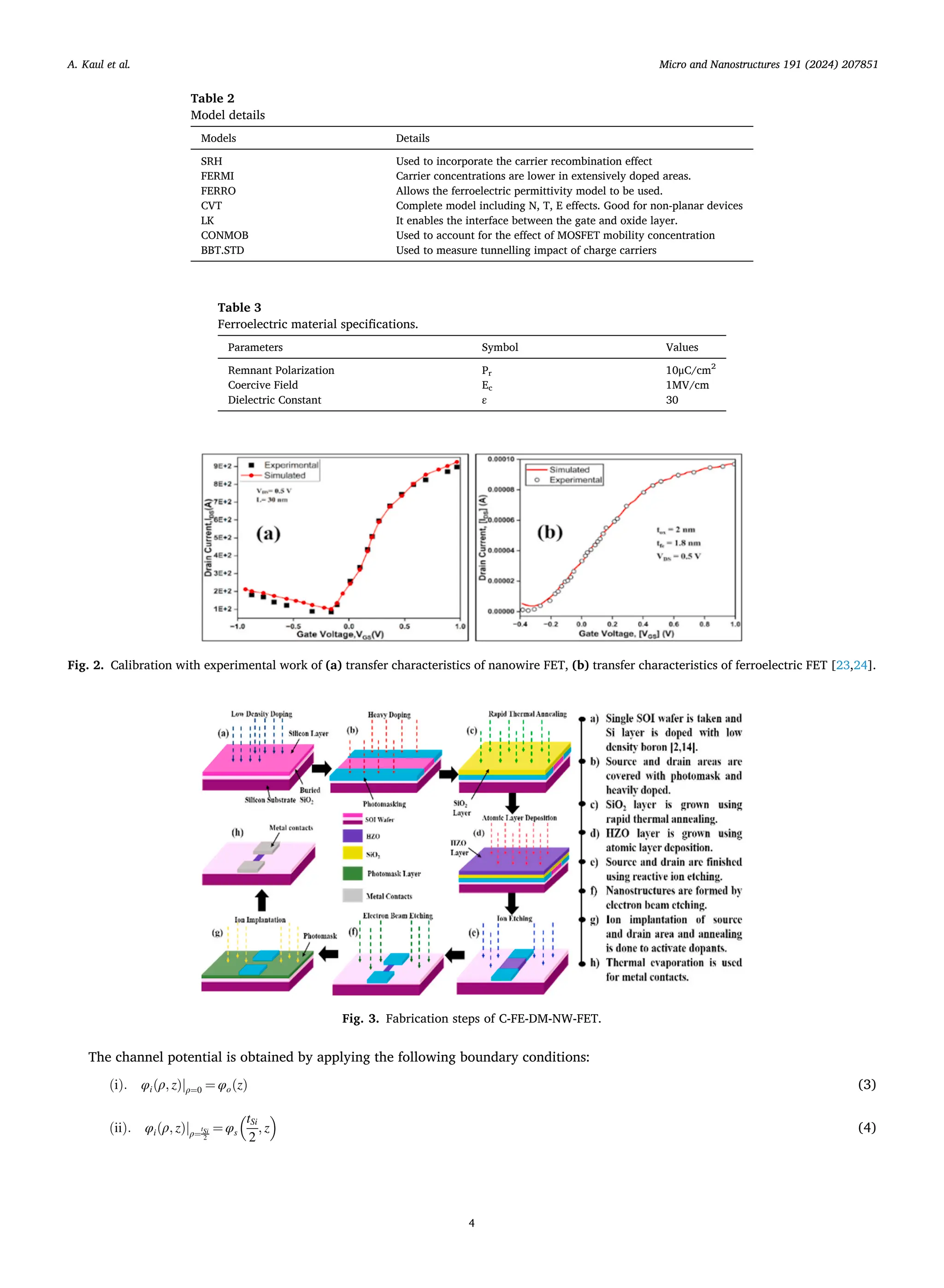 Ferroelectric based Nanowire FET for Leakage minimization | PDF Ferroelectric based Nanowire FET for Leakage minimization | PDF