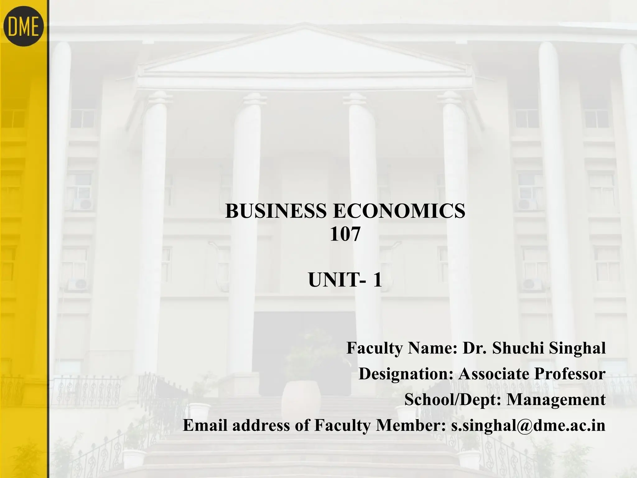 Meaning, scope and definition of business economics | PPT