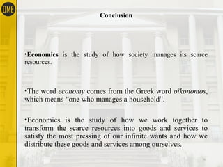 Meaning, scope and definition of business economics | PPT