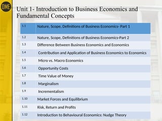 Meaning, scope and definition of business economics | PPT