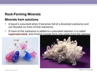 1. What is a mineral and how we use them Earth Science | PPTX | Geology ...
