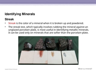 1. What is a mineral and how we use them Earth Science | PPT