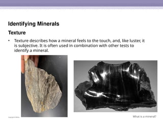 1. What is a mineral and how we use them Earth Science | PPTX | Geology ...