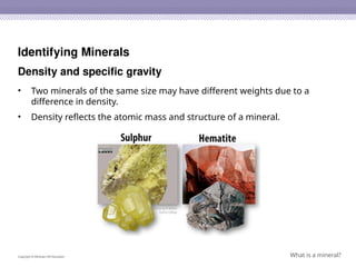 1. What is a mineral and how we use them Earth Science | PPTX | Geology ...