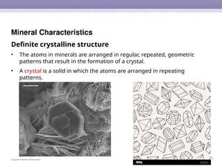 1. What is a mineral and how we use them Earth Science | PPTX | Geology ...