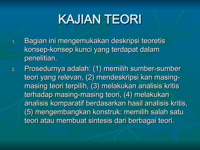 1. PENDAHULUAN 1. Latar belakang masalah 2. Rumusan masalah 3. Tujuan penelitian 4. Manfaat ...