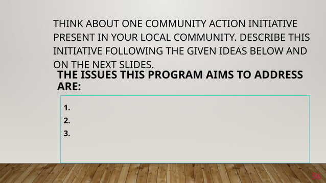 Community Engagement, Solidarity and Citizenship Lesson 3 part 1 | PPTX