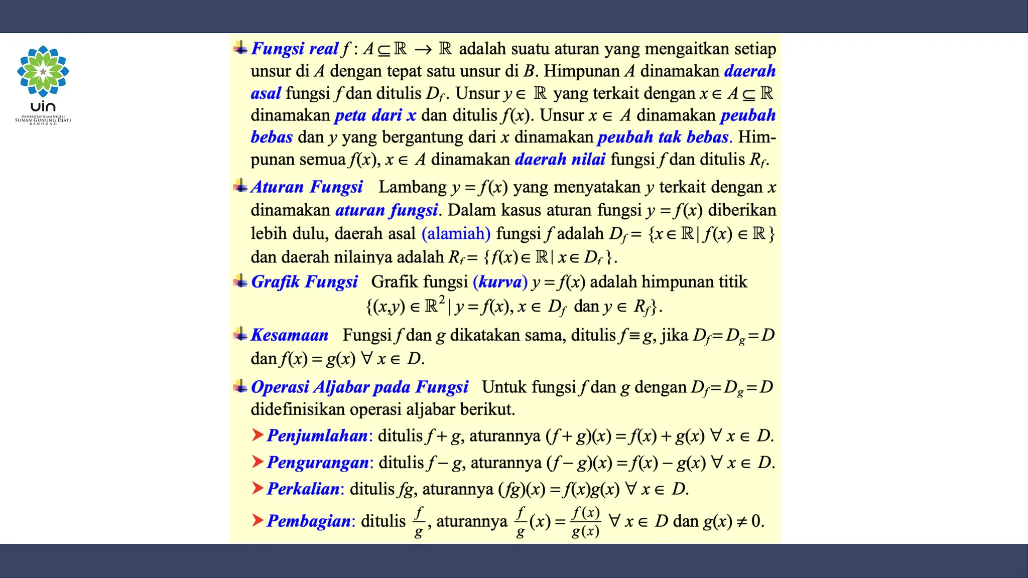 1. sistem bilangan riil dan fungsi bilangan riil | PPTX