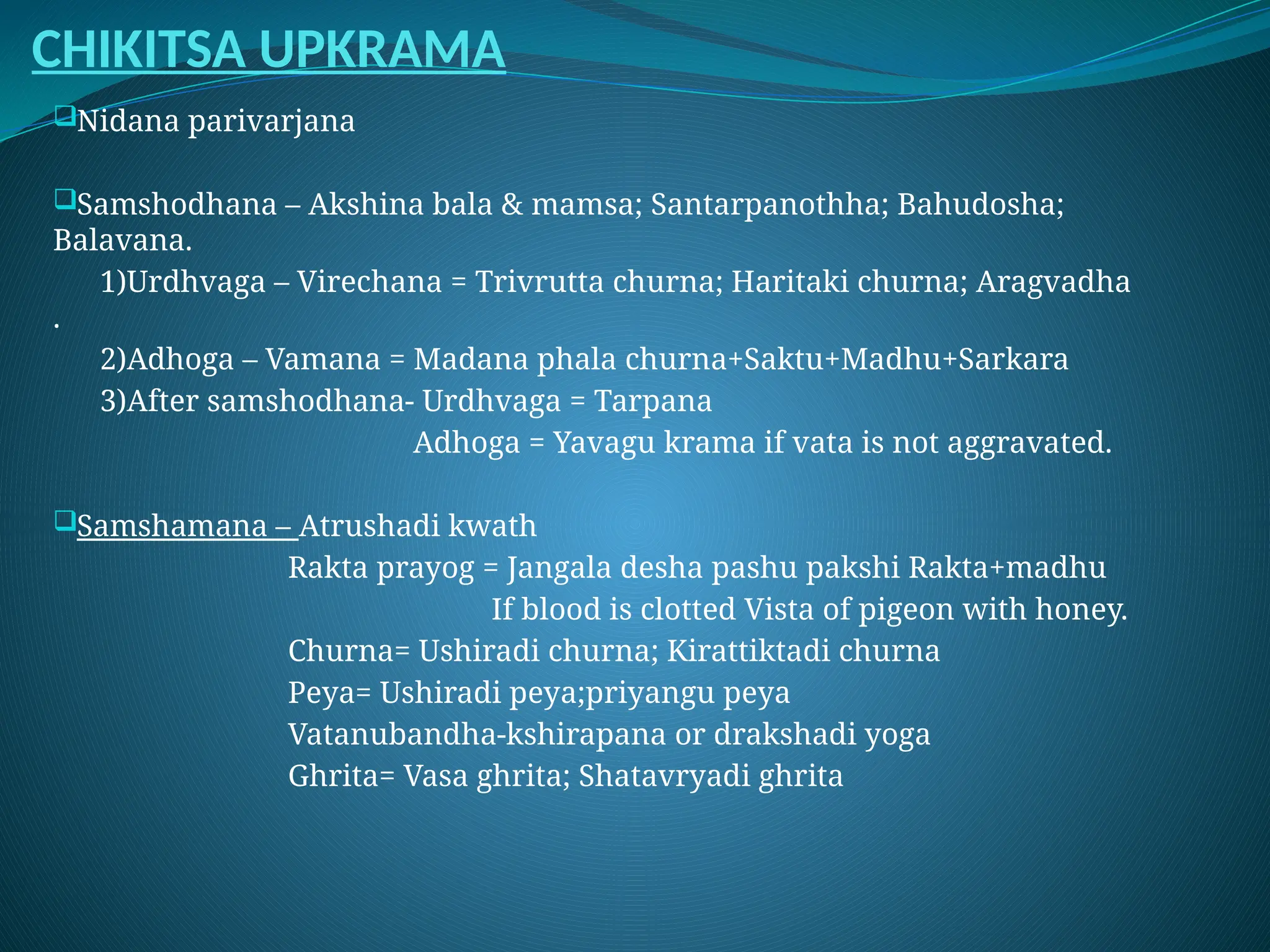 Rakta pitta Chikitsa 4th year bams1.pptx