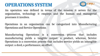 Concepts and principles of Operations Management | PPTX | Manufacturing ...