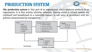 Concepts and principles of Operations Management | PPTX