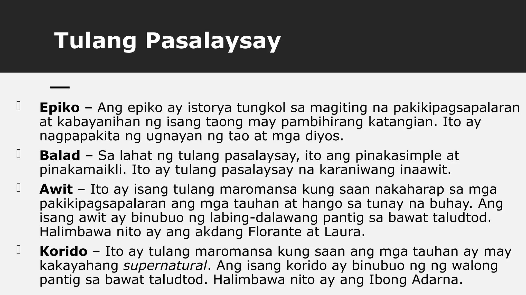 Pagtuturo ng Pilipino sa Elementarya II (Panitikan ng Pilipinas) | PPTX