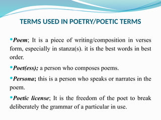 Introduction of English Poetry and Drama.pptx