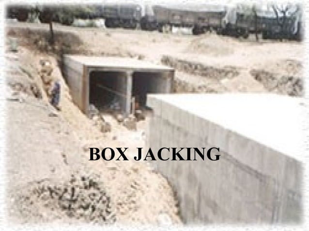 BOX JACKING construction technique usedue | PPT