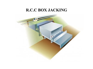 BOX JACKING construction technique usedue | PPT
