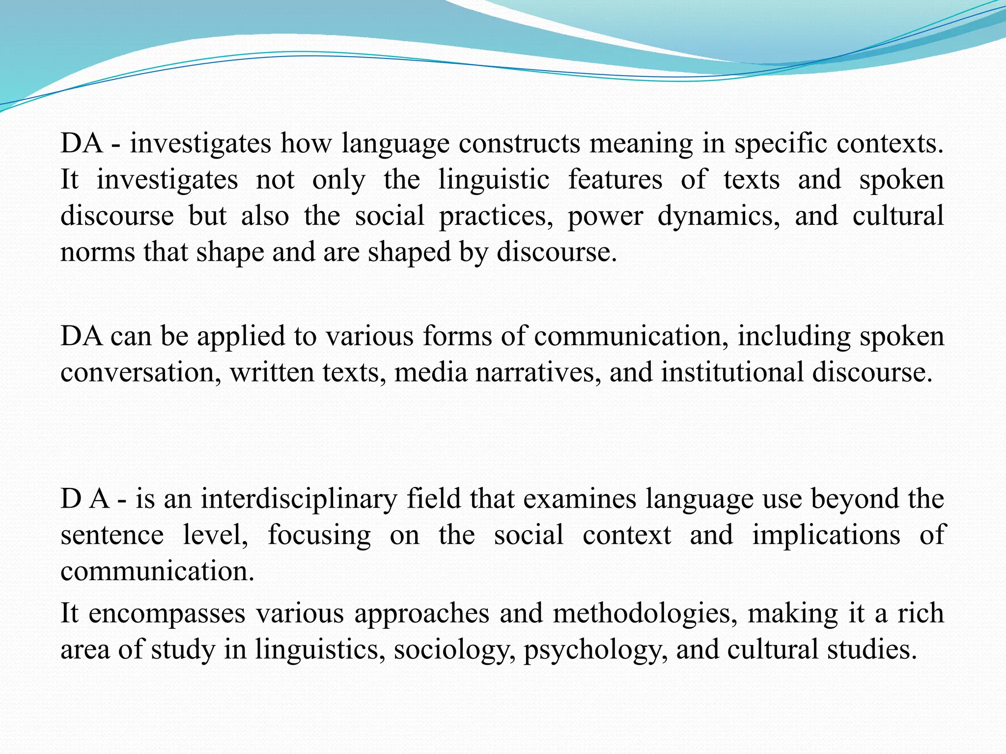 1. Discourse Analysis.pptx complete notes | PPT