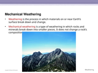 1. Weathering. Earth science year 9 pptx | PPTX