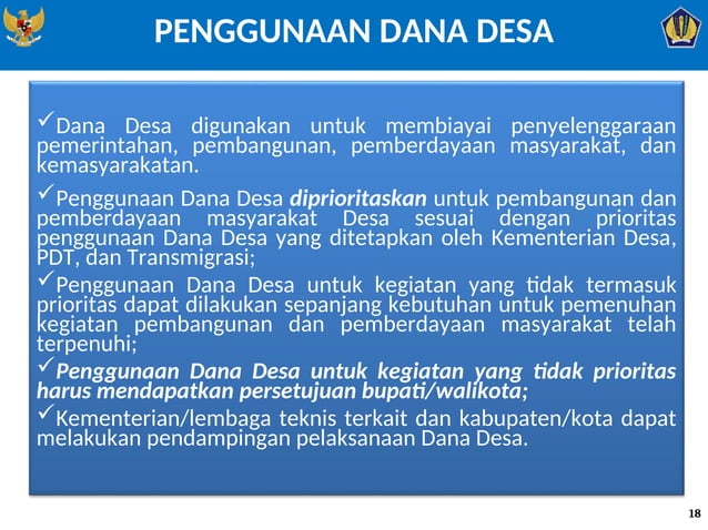 1. Kebijakan Umum Dana Desa (Kemenkeu).ppt