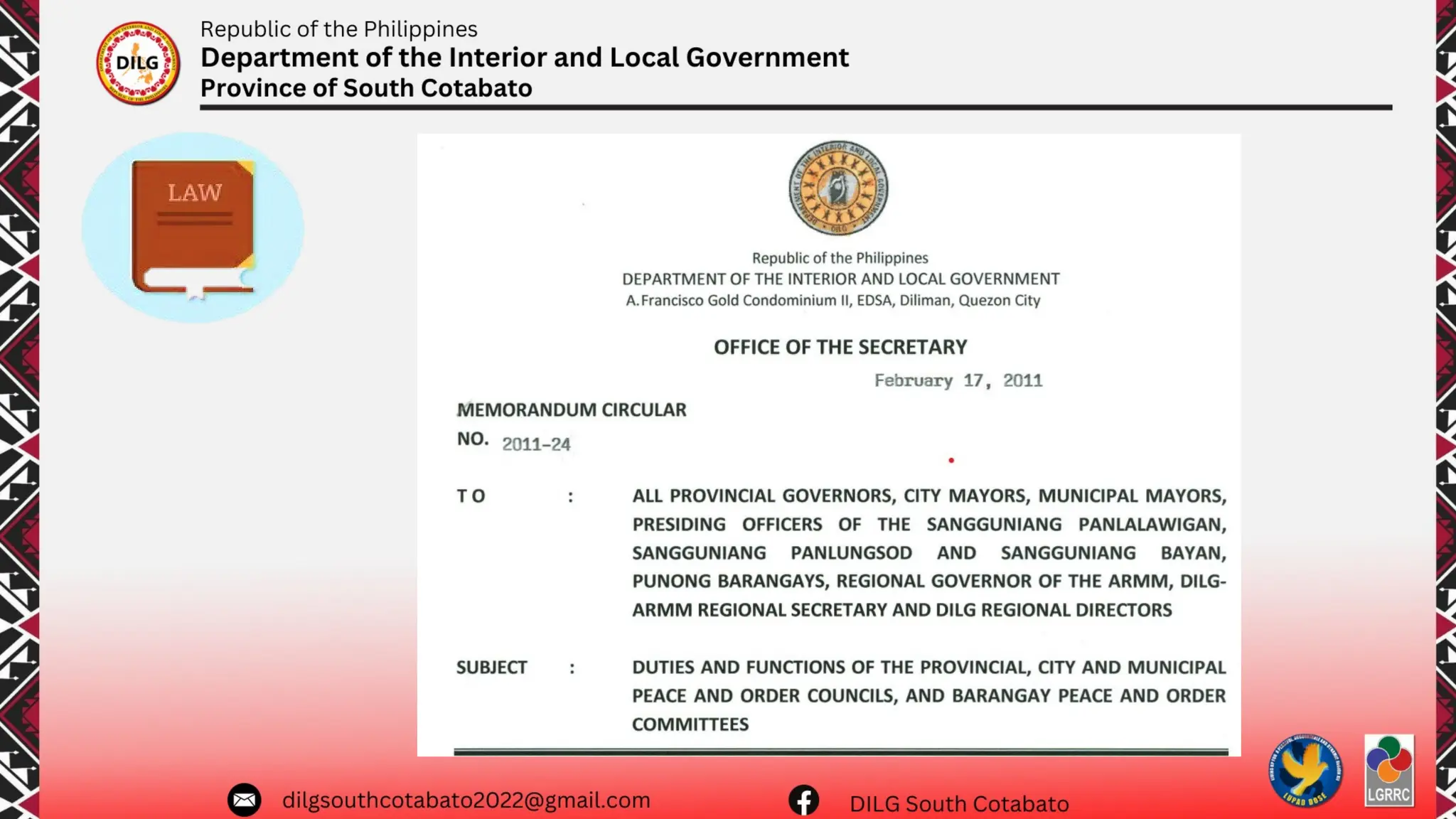 BARANGAY PEACE AND ORDER COUNCIL: AN INTRODUCTION AND GUIDE | PPTX