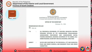 BARANGAY PEACE AND ORDER COUNCIL: AN INTRODUCTION AND GUIDE | PPTX