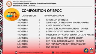 BARANGAY PEACE AND ORDER COUNCIL: AN INTRODUCTION AND GUIDE | PPTX