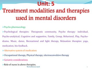 1. Introduction to mental Health Nursing | PDF
