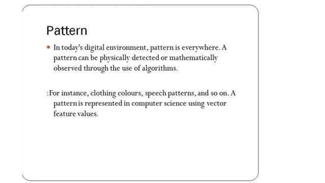 Pattern Recognition Part 1 For Engineering Pptx