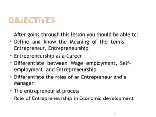 entrepreneurship & entrepreneurship slides | PPT