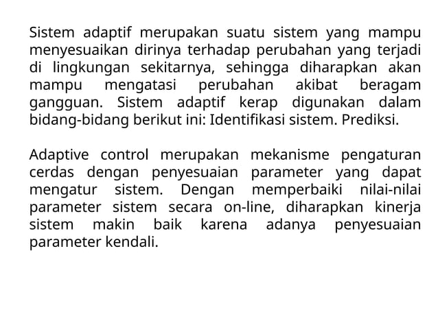 1.Pendahuluan , Pengertian Sistem Adaptif.pptx