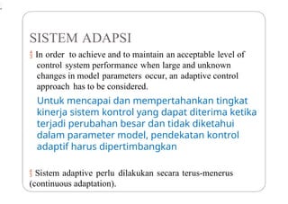 1.Pendahuluan , Pengertian Sistem Adaptif.pptx