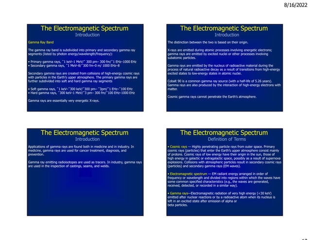 Lecture-about-the-Electromagnetic-Spectrum | PDF | Physics | Science