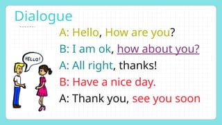 GREETINS AND FAREWELLS VOCABULARY PPTESL | PPTX