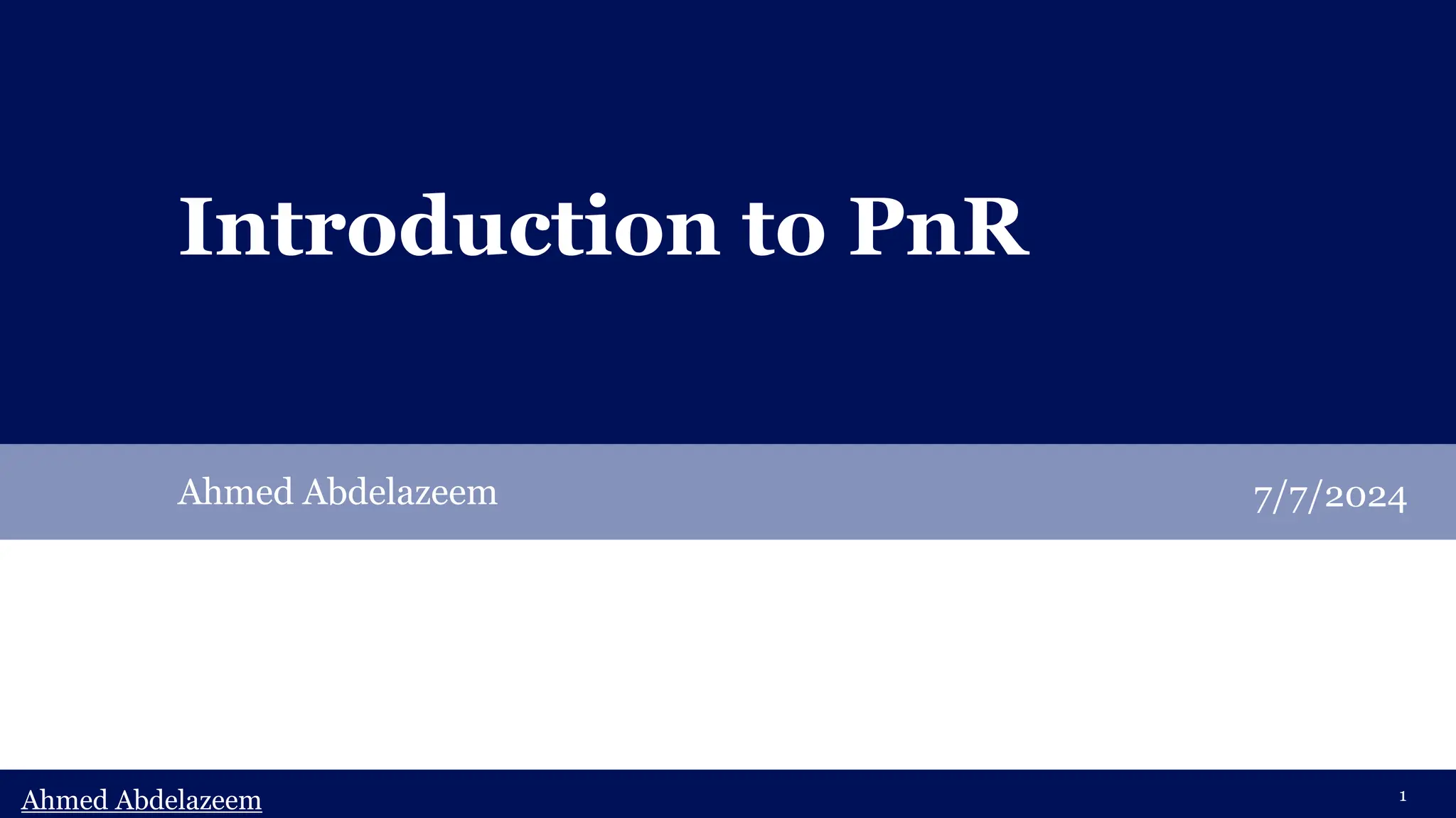 1. Introduction to PnR.pdf | Physics | Science