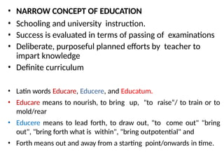 1.1 unit 1 A 2 Dr. Mishal Concept and meaning Ed.pptx