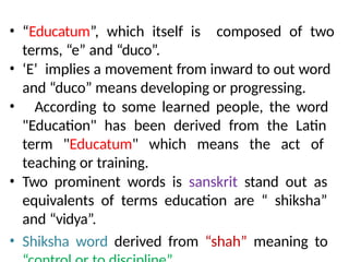 1.1 unit 1 A 2 Dr. Mishal Concept and meaning Ed.pptx