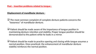 Development of tongue and its significance in prosthodontics | PPTX