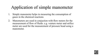 Pharmaceutical Engineering Sem-III Topic Name: Manometer | PPT